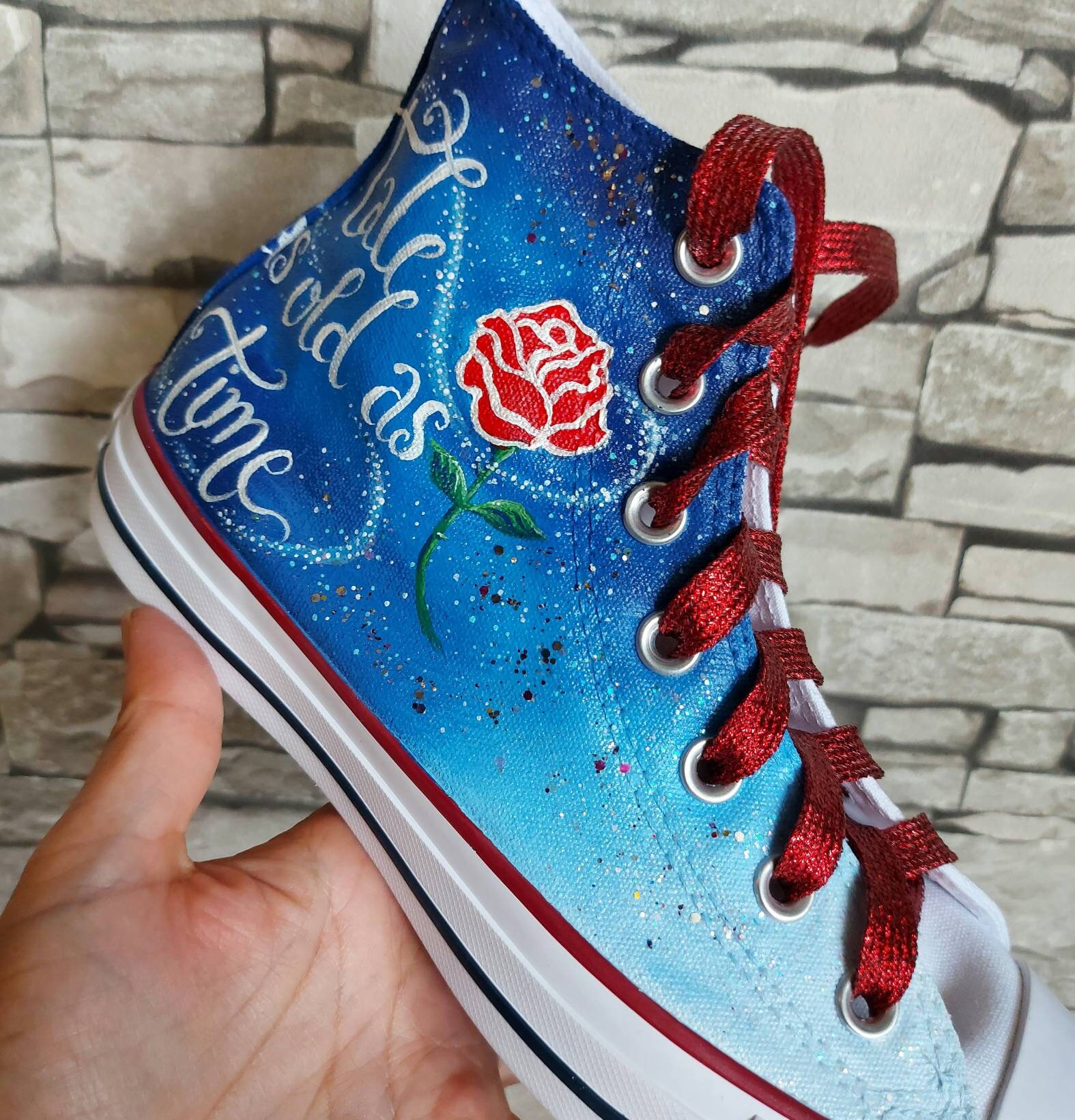Disney Shoes ,beauty and the Beast Shoes ,beauty and the Beast ,hand ...