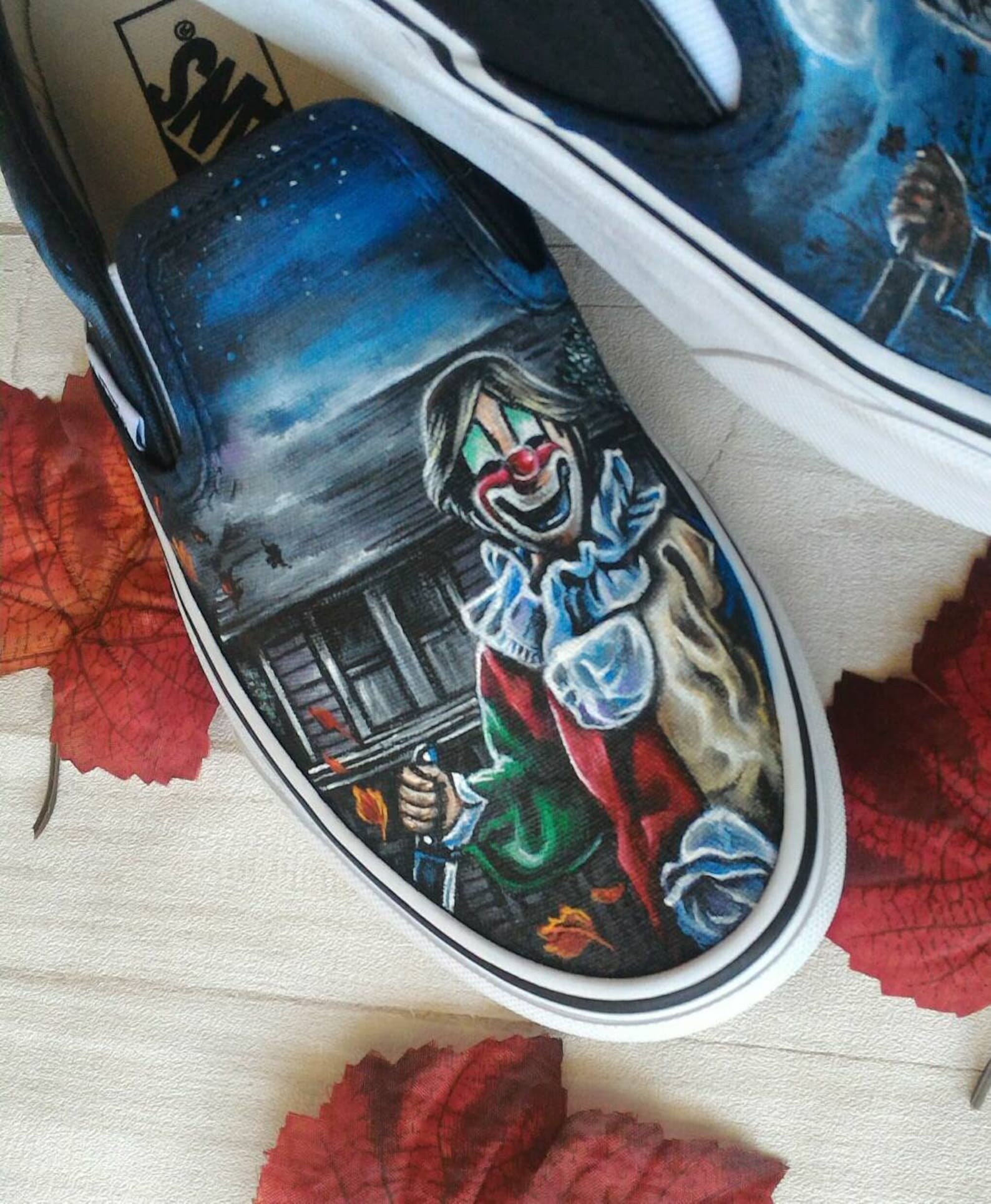 Hand-painted Horror Movie Vans Shoes: Michael Myers, Halloween - Etsy
