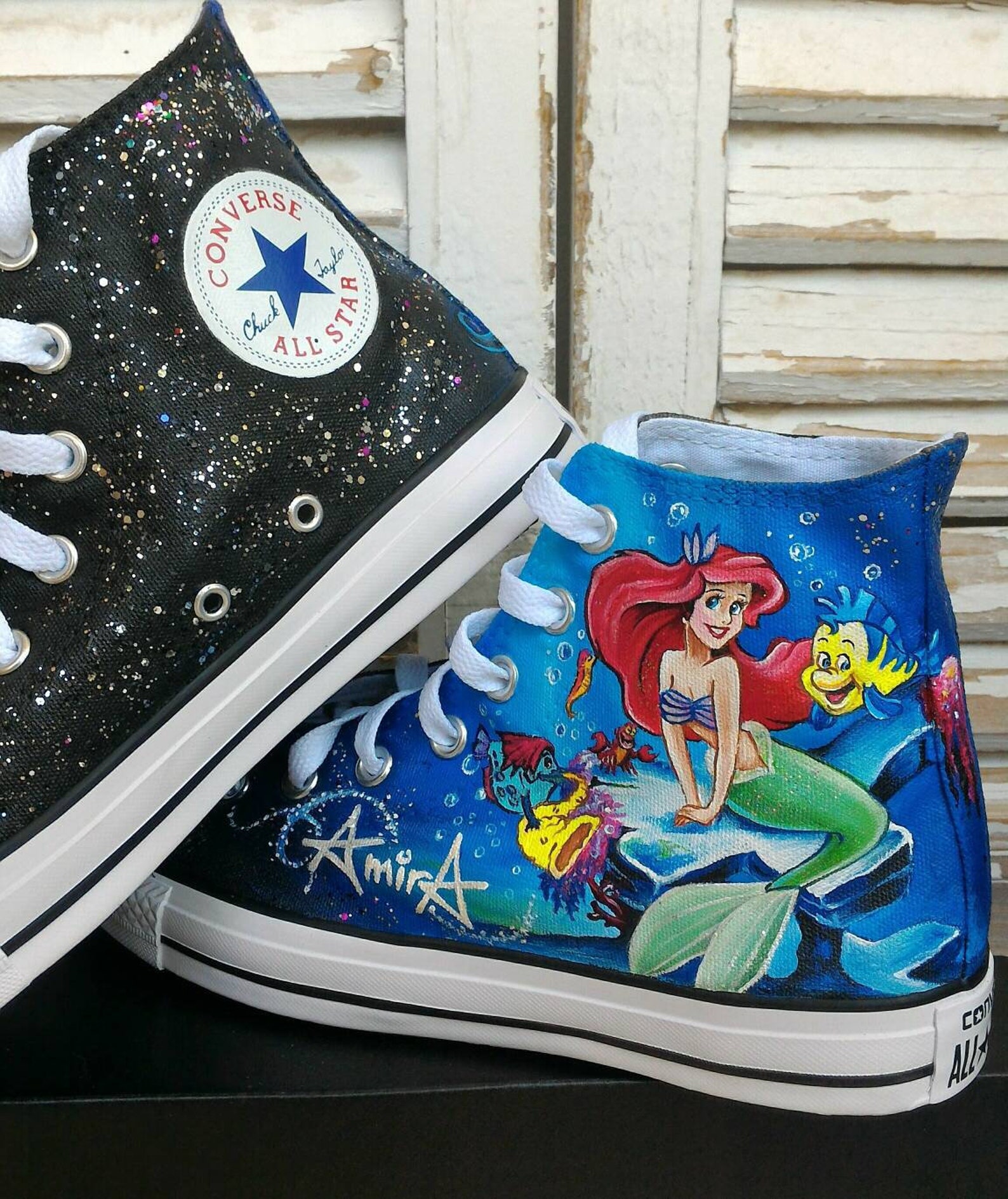 The Little Mermaiddisney Shoesariel Shoescustom | Etsy