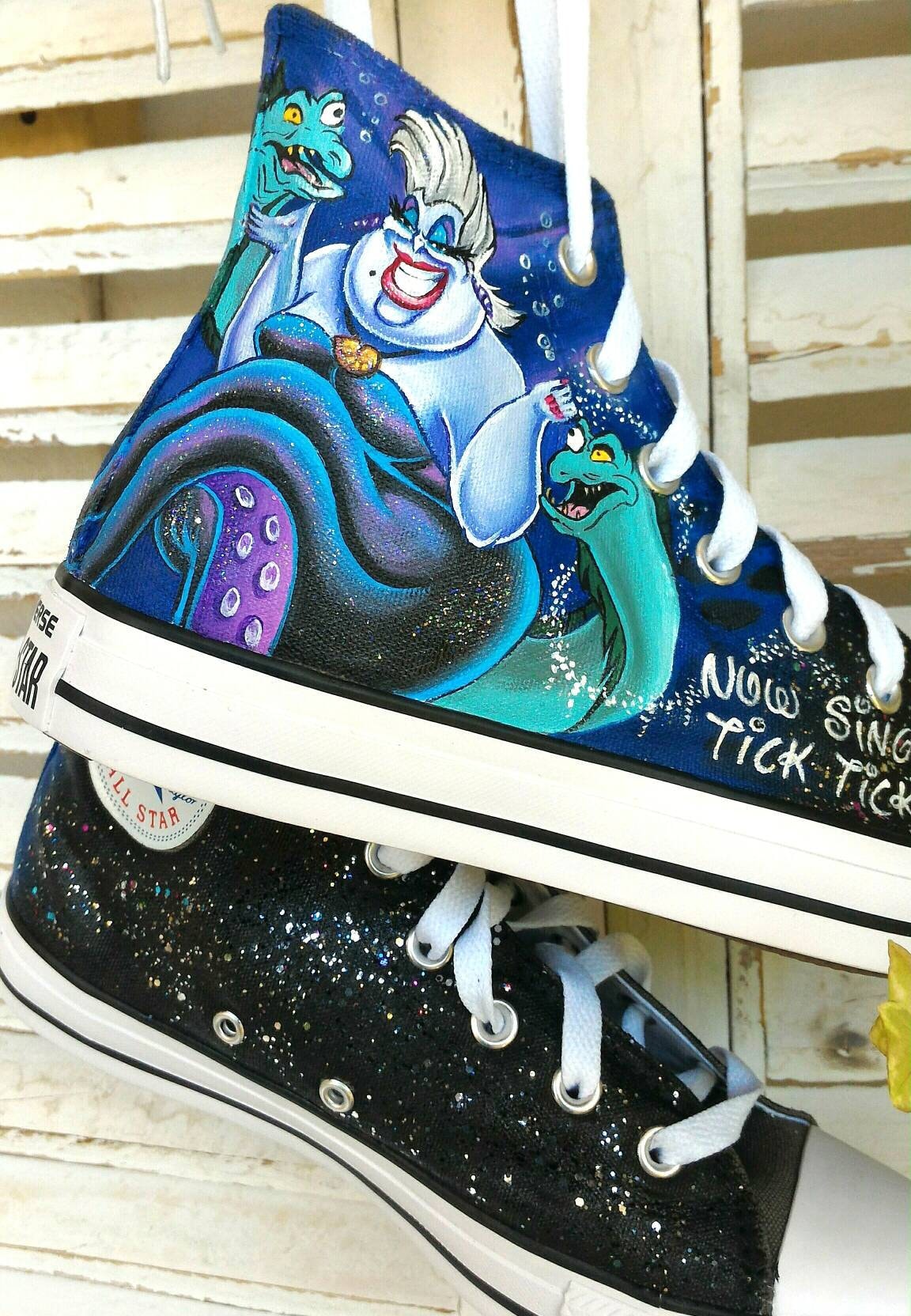 The Little Mermaid disney Shoes ariel Shoes custom Converse hand Painted Shoes disney Bride disney Princess Shoes hand Painted Disney Shoes Etsy Canada