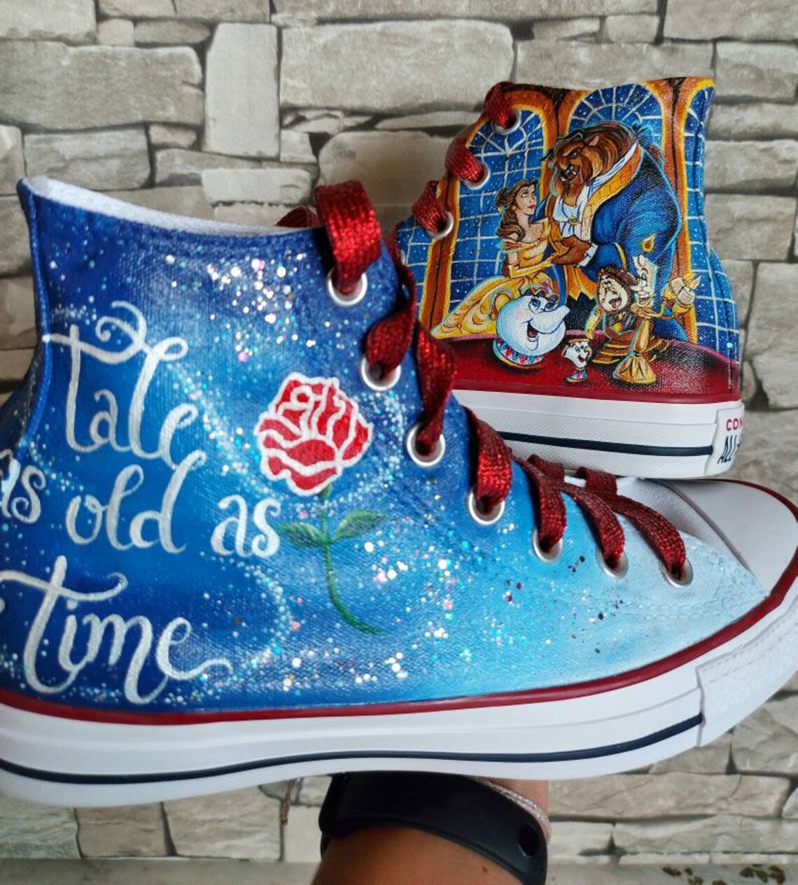 Disney Shoes beauty and the Beast Shoes beauty and the Beast | Etsy