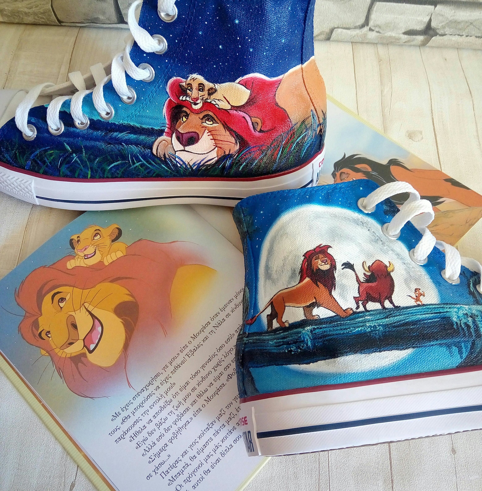 The Lion King Lion Kinghand Painted Shoes Custom Shoes - Etsy