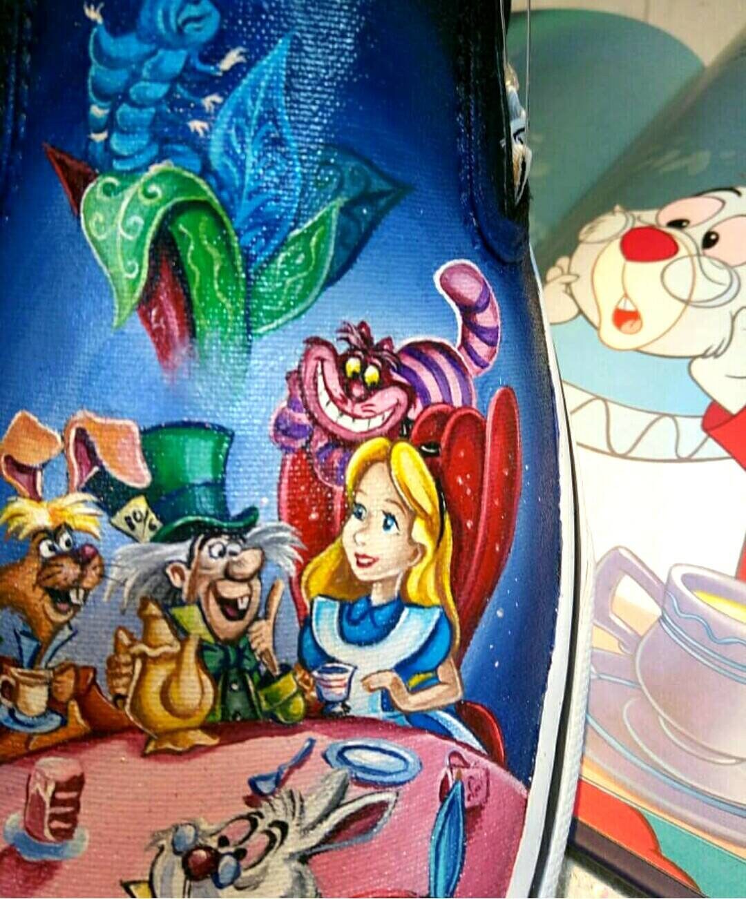 Alice in Wonderland,disney Shoes,custom Vans Shoes,disney Wedding Shoes ...