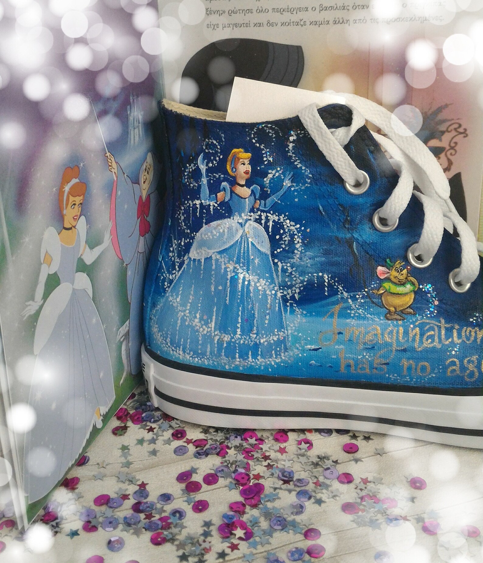 Disney hand painted shoes Disney shoes Cinderella castle | Etsy