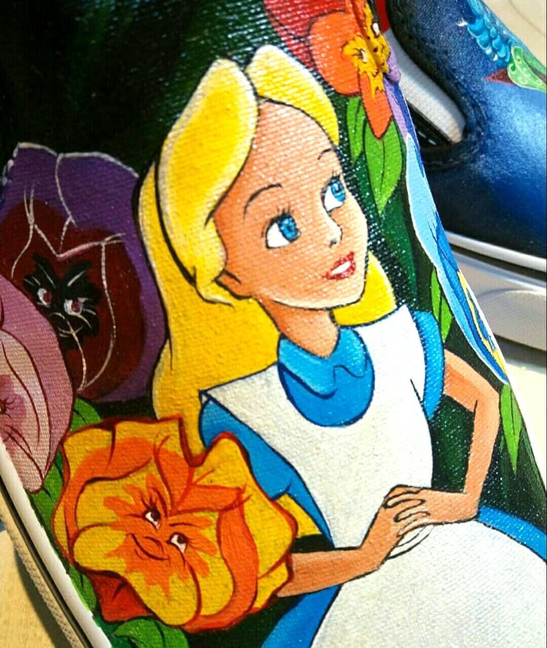 Alice in Wonderland,disney Shoes,custom Vans Shoes,disney Wedding Shoes ...