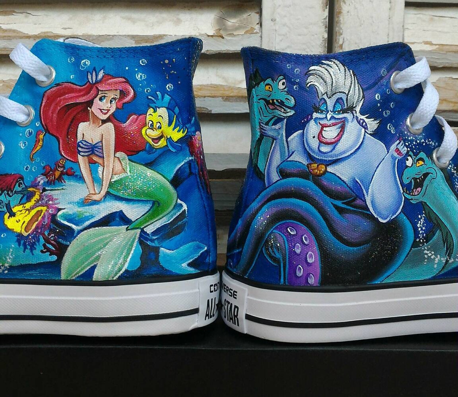 The Little Mermaiddisney Shoesariel Shoescustom | Etsy