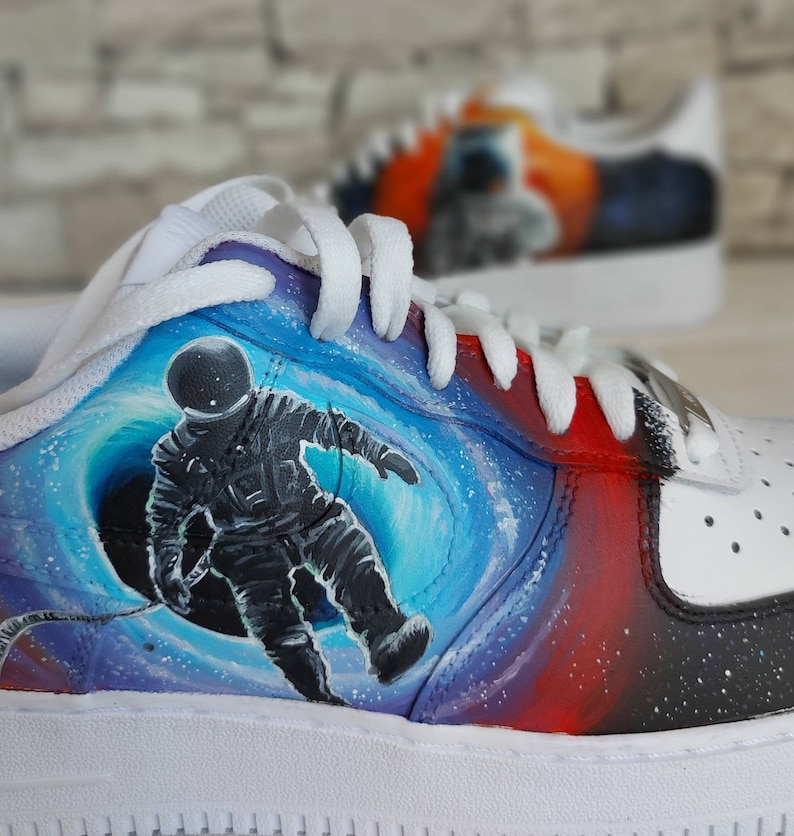 Galaxy Shoes,space Themed Shoes,galaxy Themed,astronaut Themed,hand ...