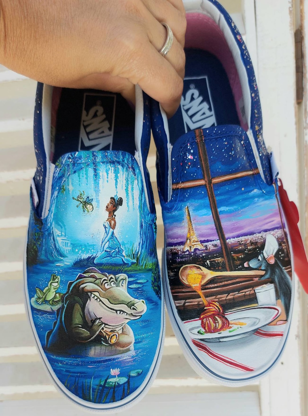 Hand Painted Shoes,custom Vans Shoes,disney Shoes,disney Bride ,disney ...