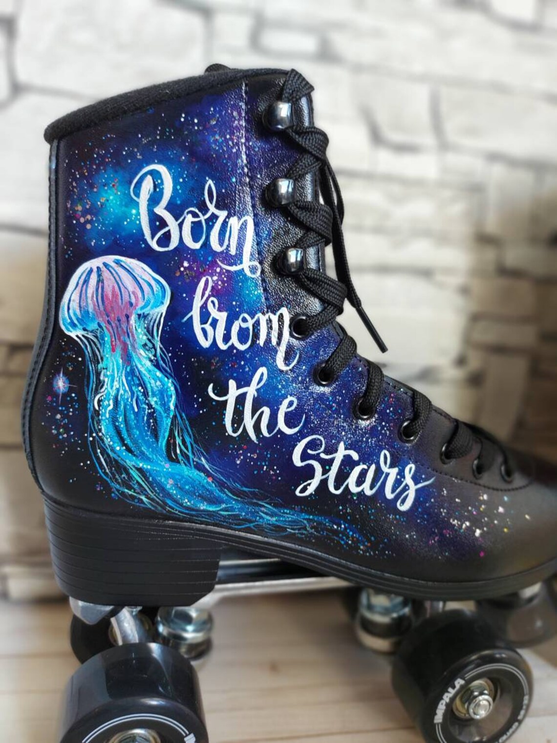 Hand-painted Galaxy Quad Skates: Custom Abstract Roller Skates - Etsy
