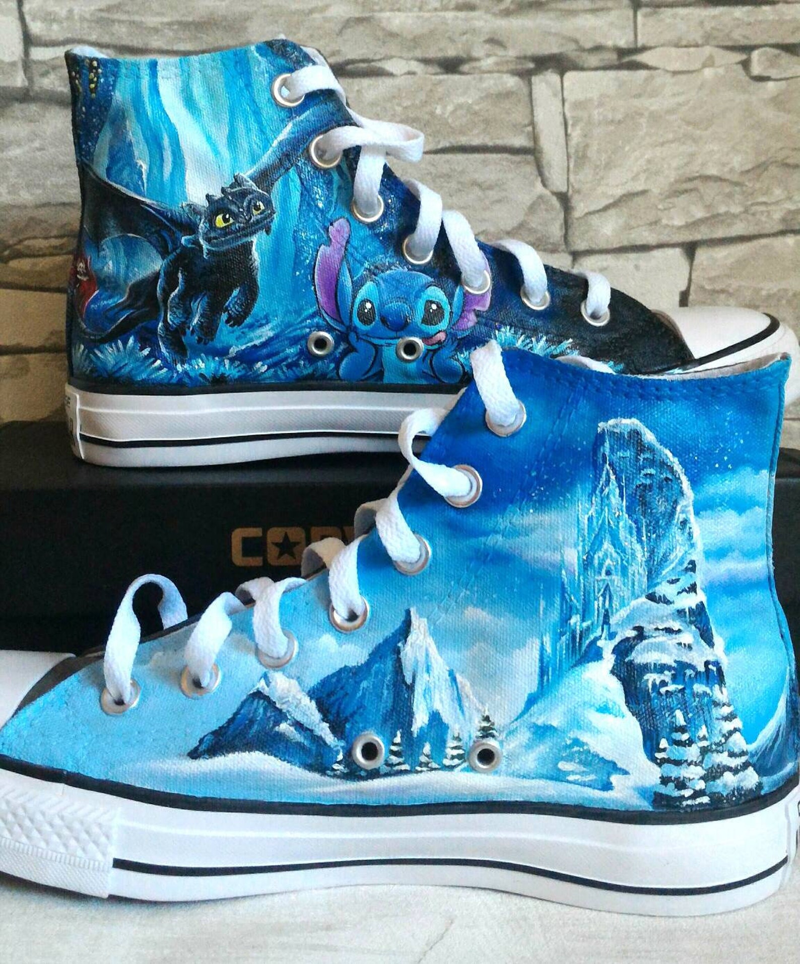 Disney shoescustom converse shoes Disney inspired | Etsy