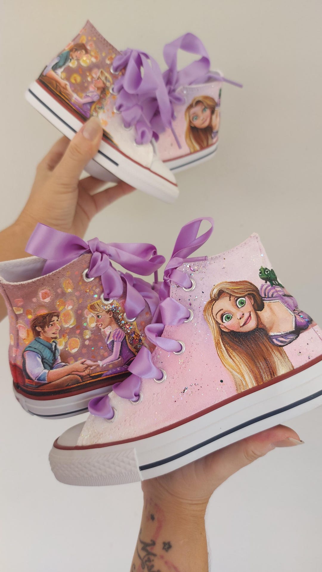 Rapunzel , Tangled , Disney Shoes , Disney Princess Shoes , Handpainted ...