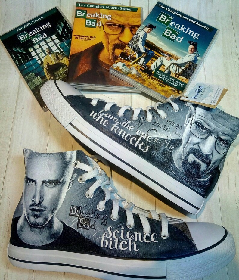Breaking Bad Custom Hand Painted Converse Shoeshand Painted - Etsy