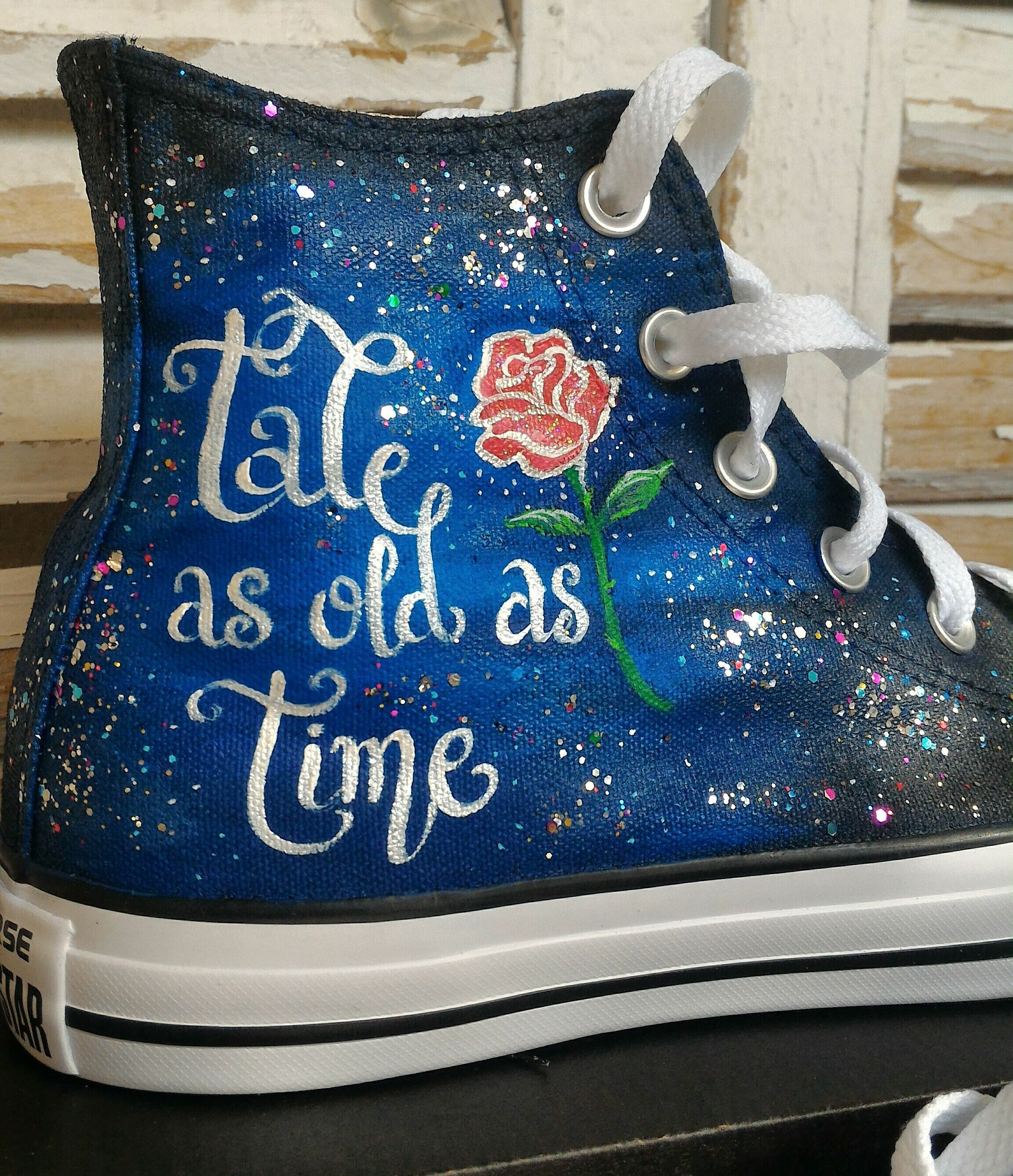 Disney Shoes ,beauty and the Beast Shoes ,beauty and the Beast ,hand ...