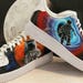 Galaxy Shoes,space Themed Shoes,galaxy Themed,astronaut Themed,hand ...