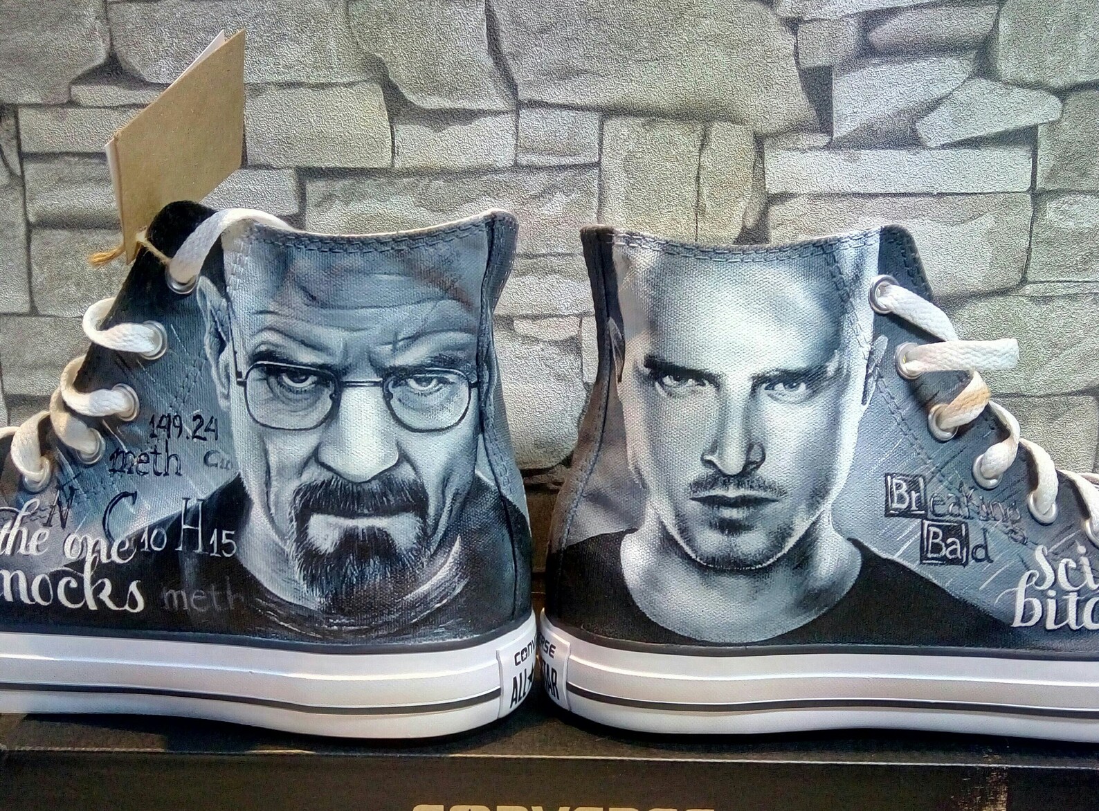 Breaking Bad Custom Hand Painted Converse Shoeshand Painted - Etsy