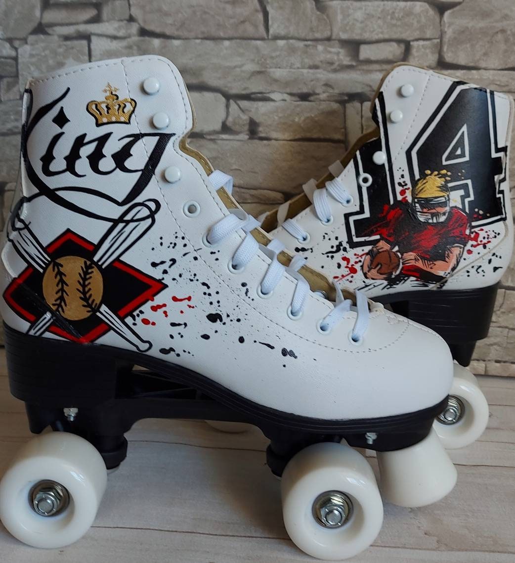 Hand-painted Galaxy Quad Skates: Custom Abstract Roller Skates - Etsy