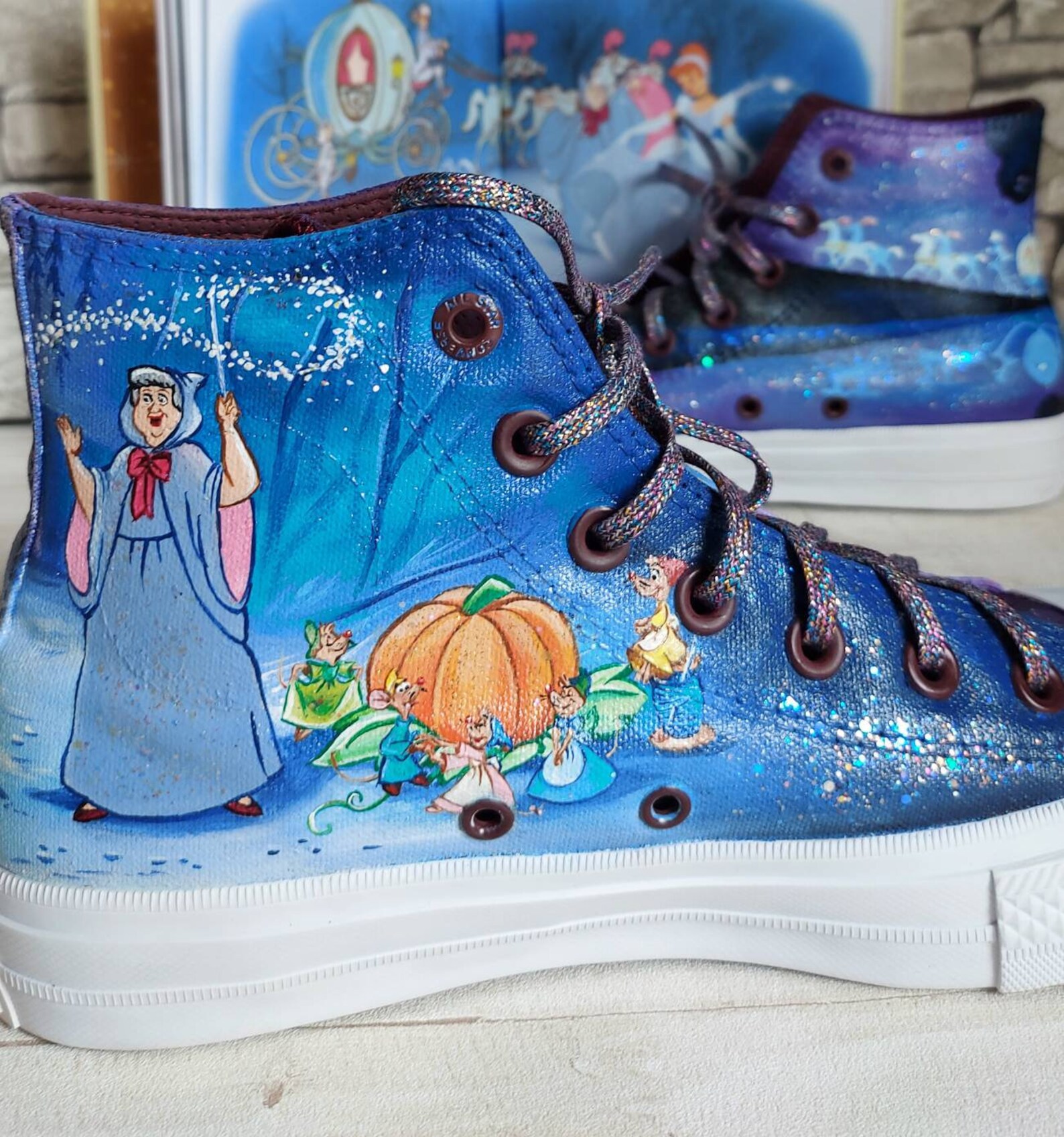 Cinderella shoesDisney brideDisney wedding custom | Etsy