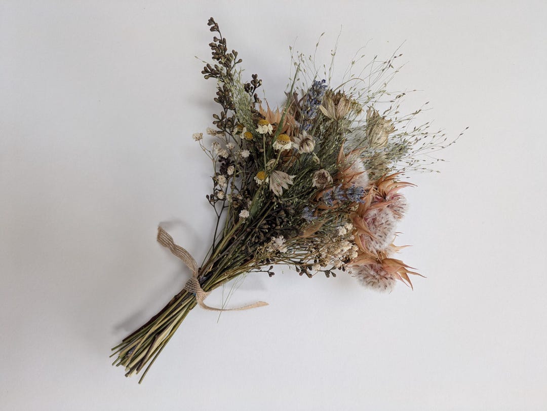 Boho Mini Dry Flower Posy, Rustic Boho Flowers, Dried Flowers - Etsy