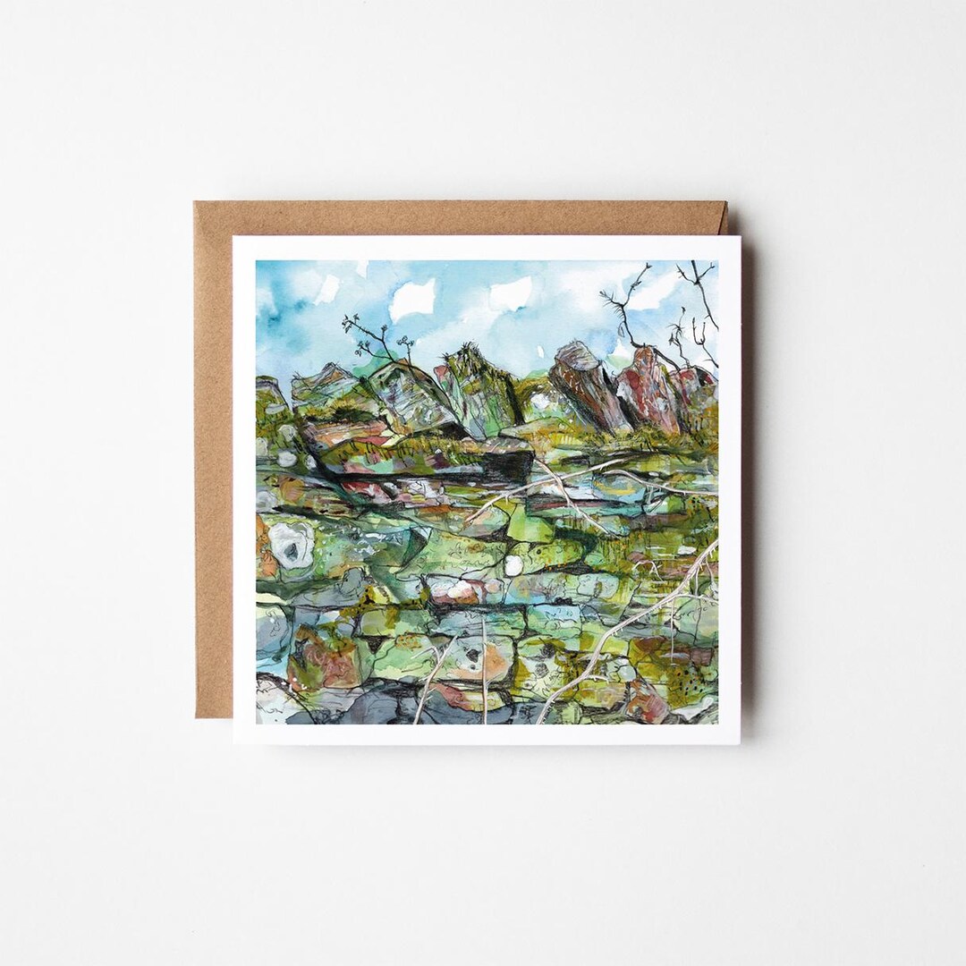 Recycled Greeting Card | Dubbs Wall | Lake District | FSC Certified - Etsy
