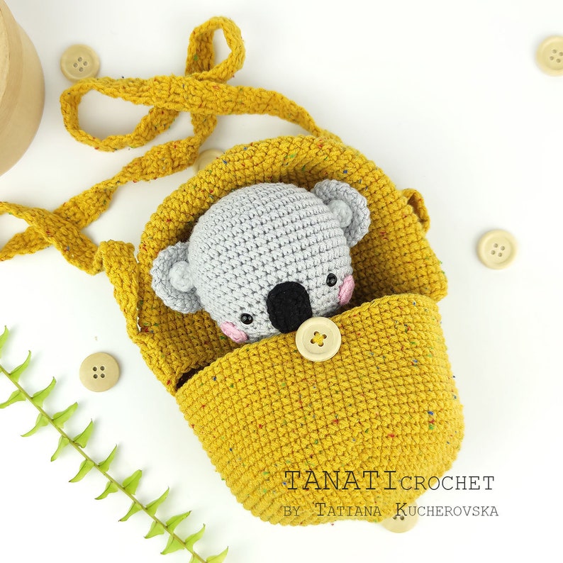 Koala Crochet Pattern/hatching Bag/amigurumi Crochet Pattern - Etsy