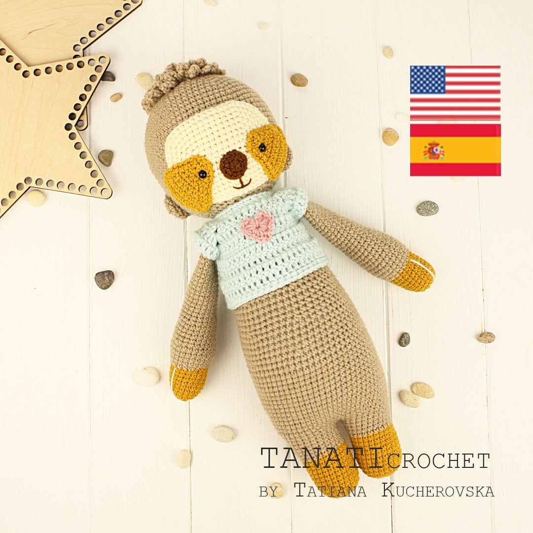 CROCHET PATTERN “sloth” (tutorial, PDF File) - Etsy