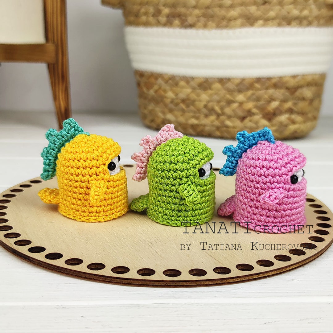 Marshmallow Dino Crochet Pattern/dino Crochet/kawaii Crochet (tutorial ...