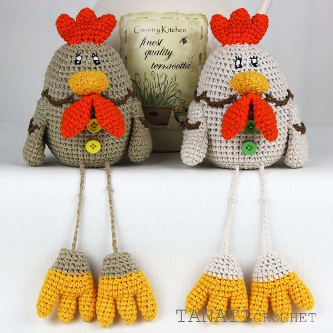 Crochet Pattern of Chicken Easter (tutorial PDF File) - Etsy