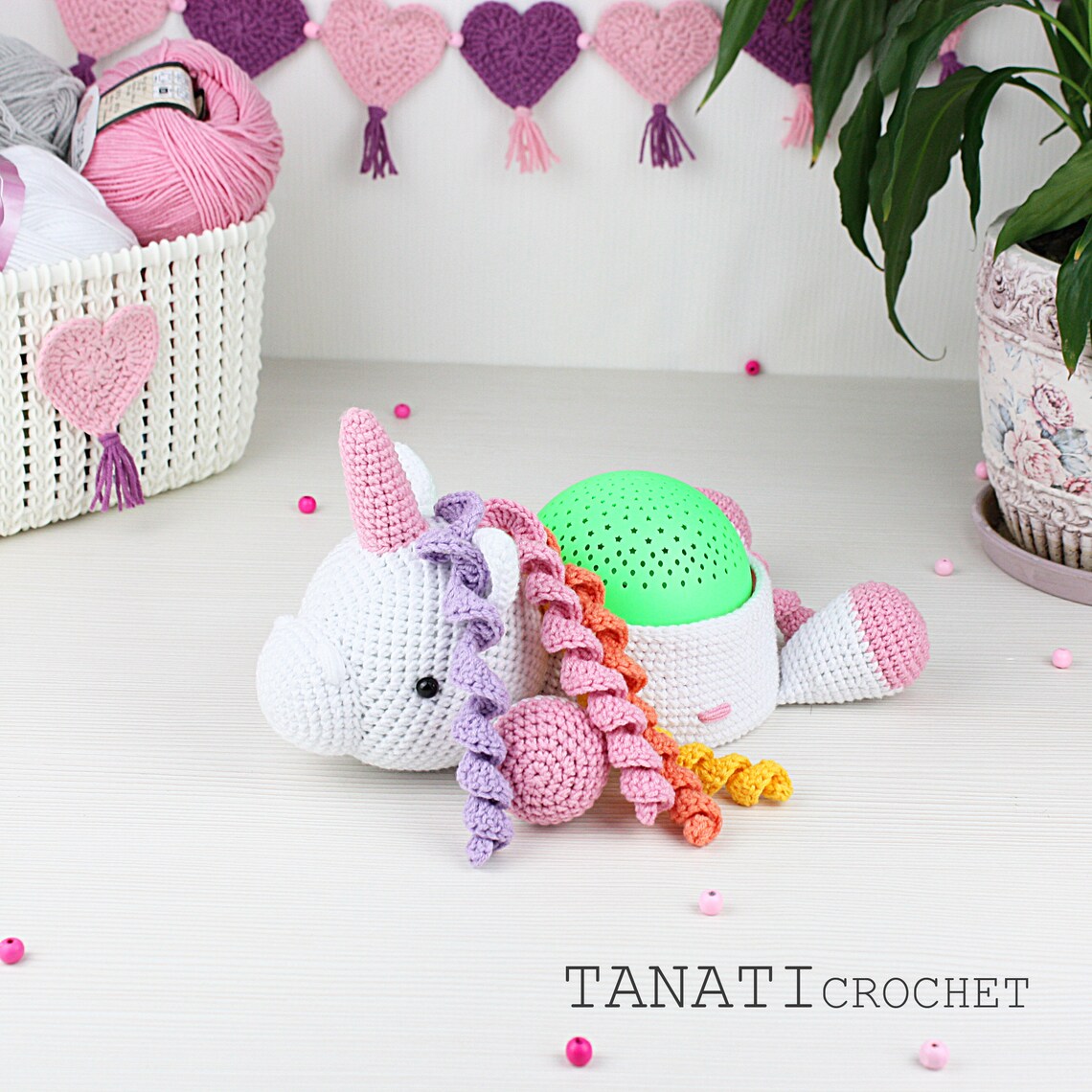 Crochet Pattern - Night Light Unicorn/projector Star - Etsy