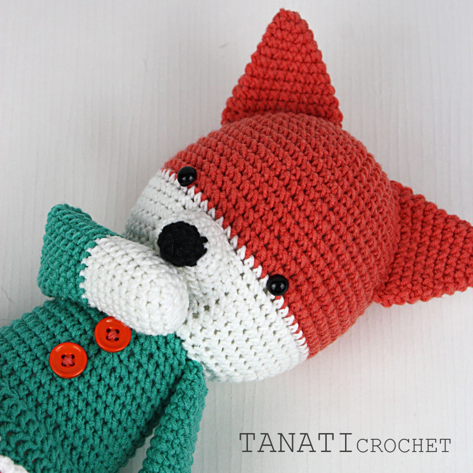 Toy Crochet Pattern of Fox amigurumi Tutorial PDF File - Etsy Australia