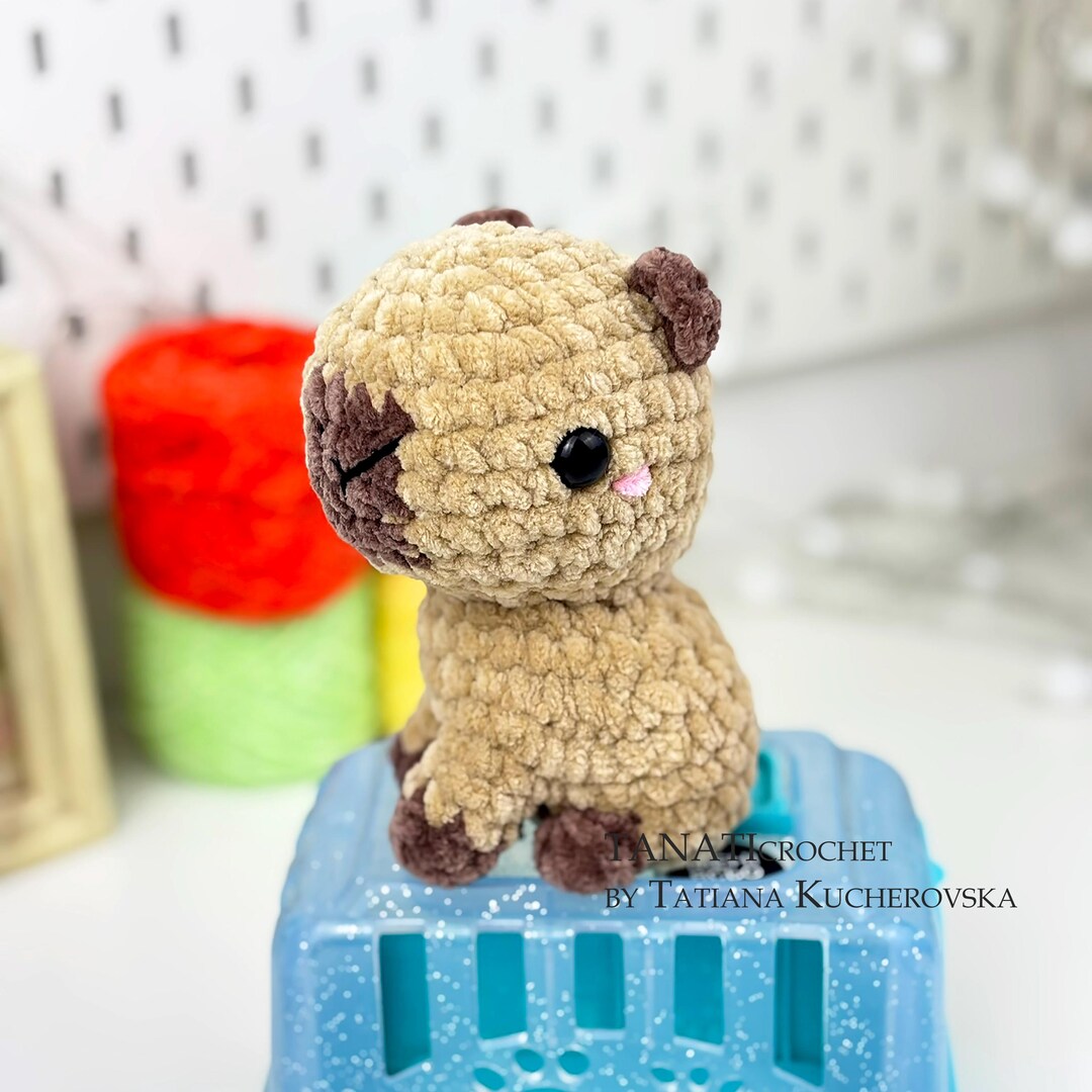 Low-sew Capybara Crochet Pattern/ No-sew Crochet/ Amigurumi Capybara ...