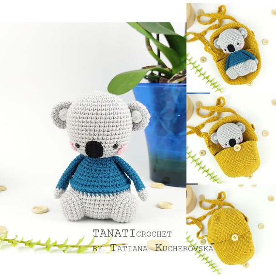 Koala Crochet Pattern/hatching Bag/amigurumi Crochet Pattern - Etsy