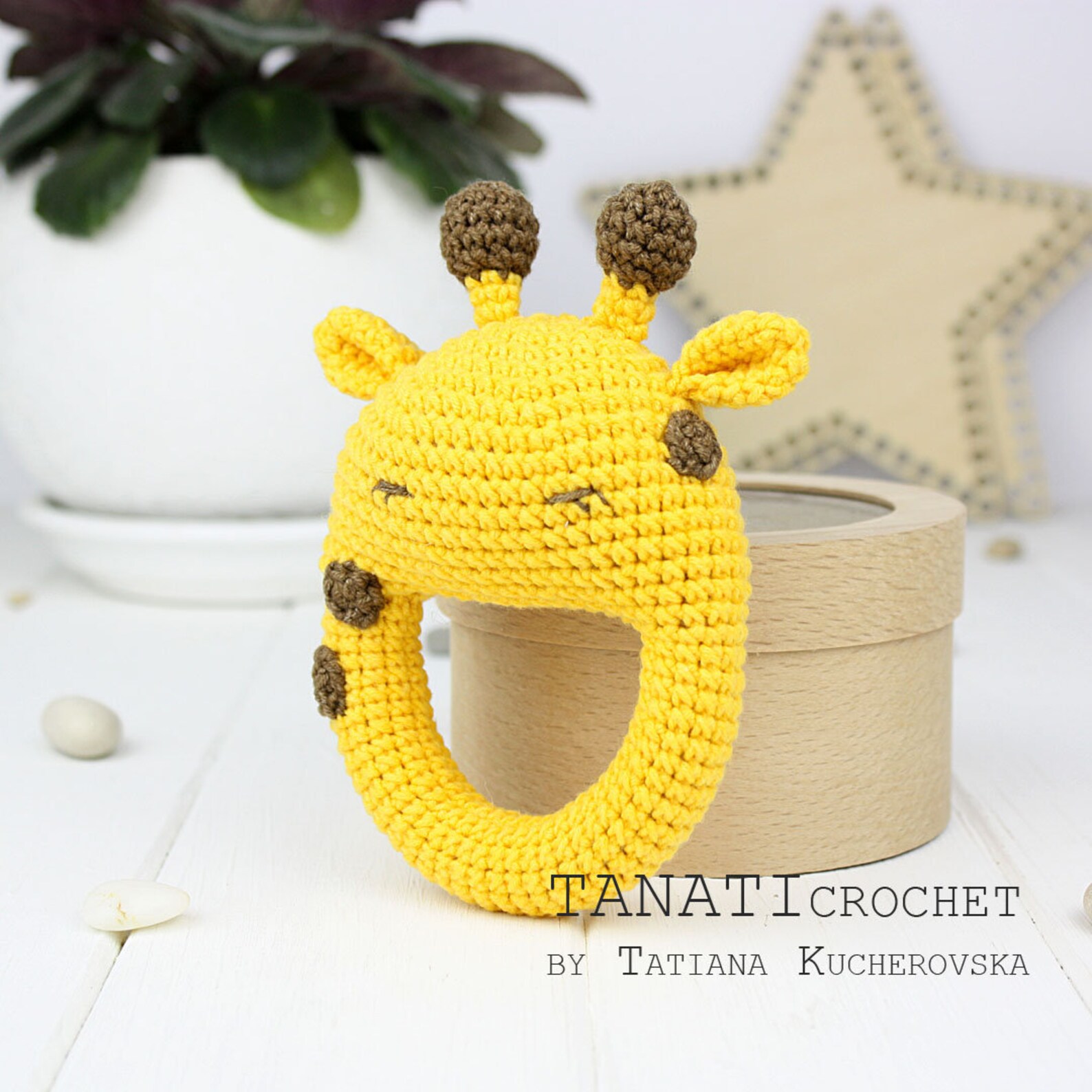 CROCHET PATTERN giraffe Rattle tutorial PDF File - Etsy