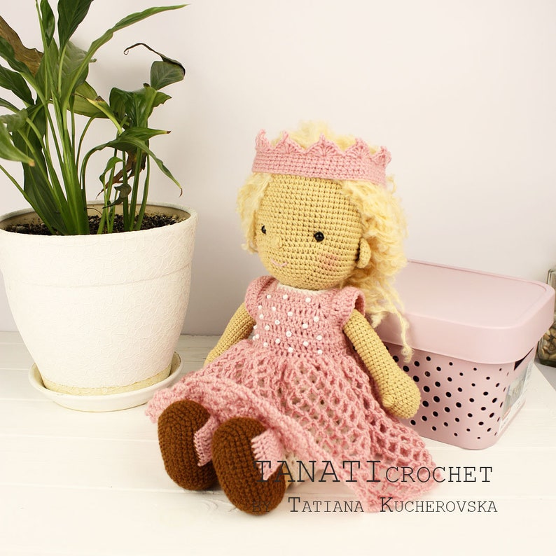 CROCHET PATTERN waldorf Doll-princess Сlothes tutorial PDF - Etsy