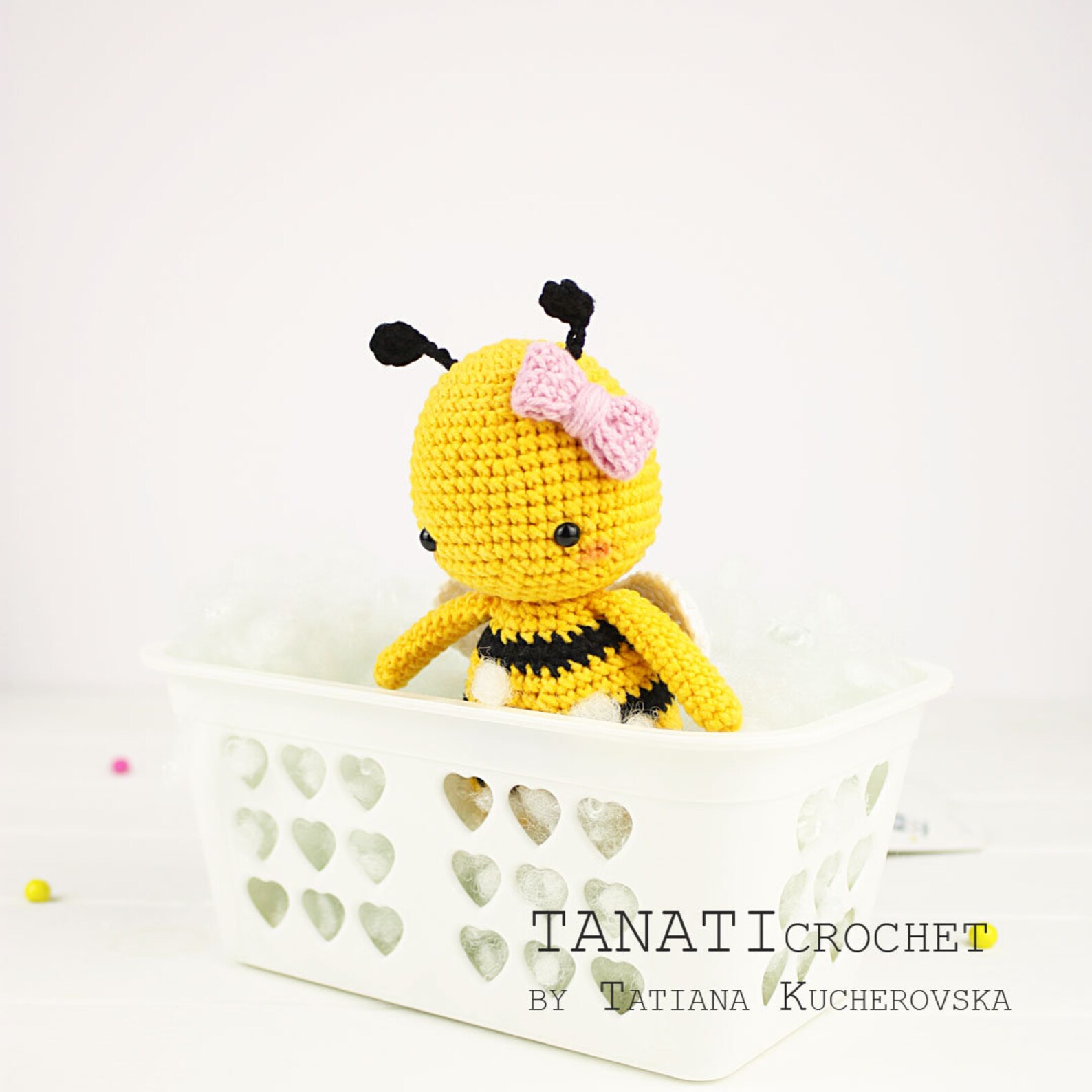 CROCHET PATTERN mini Bee tutorial PDF File | Etsy