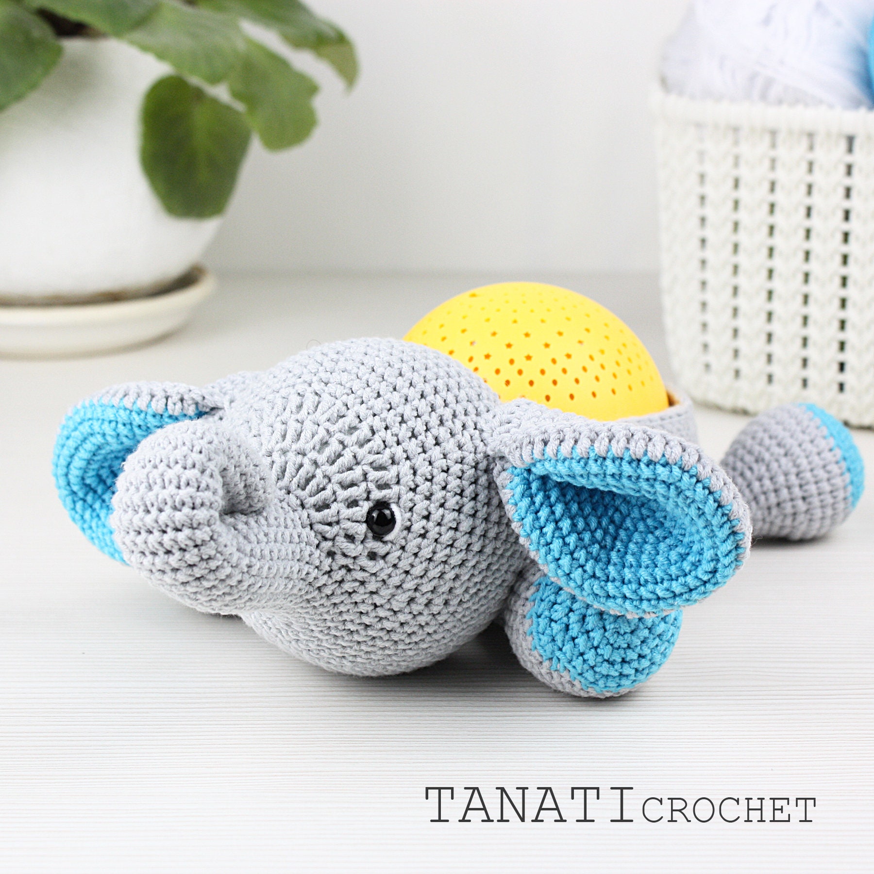 Crochet Pattern - Night Light Elephant/projector Star - Etsy