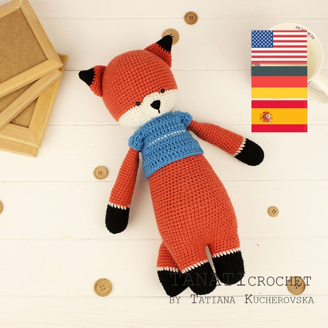 CROCHET PATTERN “fox” (tutorial, PDF File) - Etsy