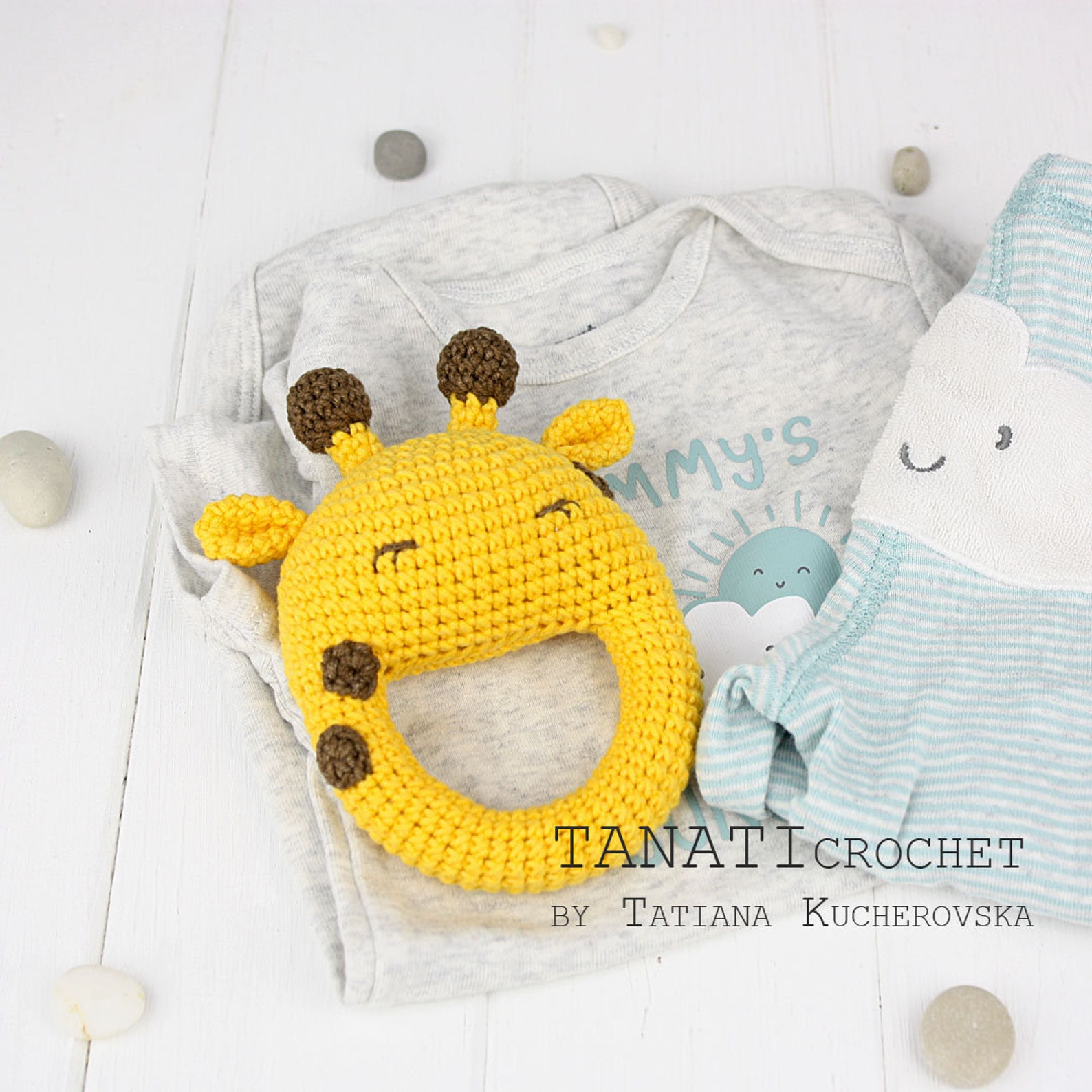 CROCHET PATTERN giraffe Rattle tutorial PDF File | Etsy