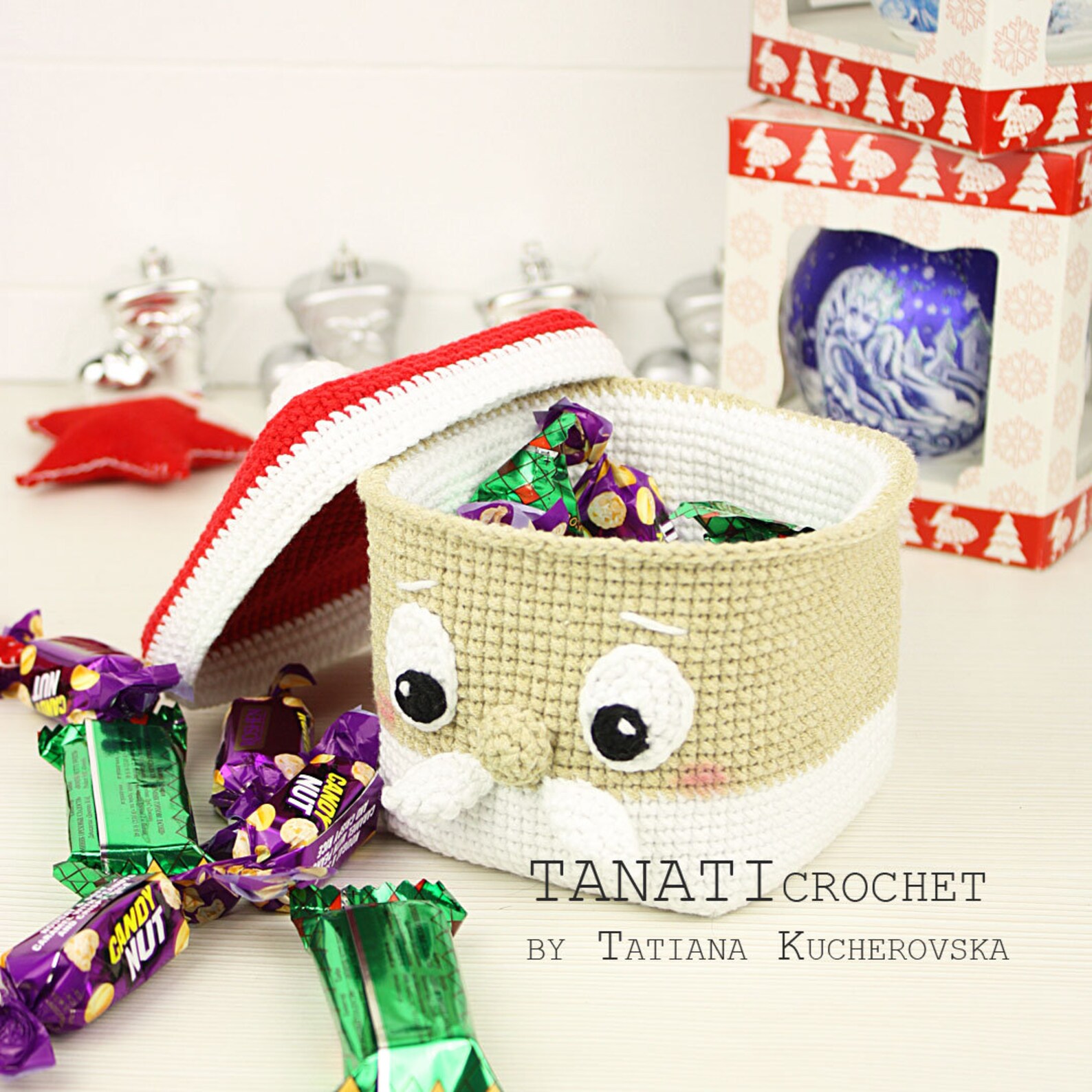 Crochet Pattern SANTA Box tutorial PDF File - Etsy