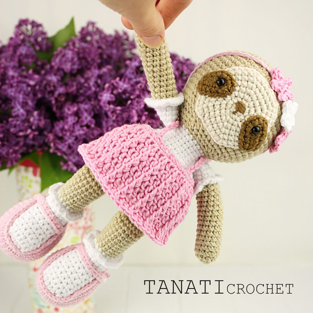 Toy Sloth Crochet Pattern amigurumi Tutorial PDF File - Etsy UK