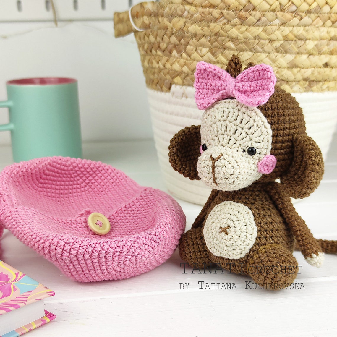 Monkey Crochet Pattern/hatching Bag/amigurumi Crochet Pattern - Etsy