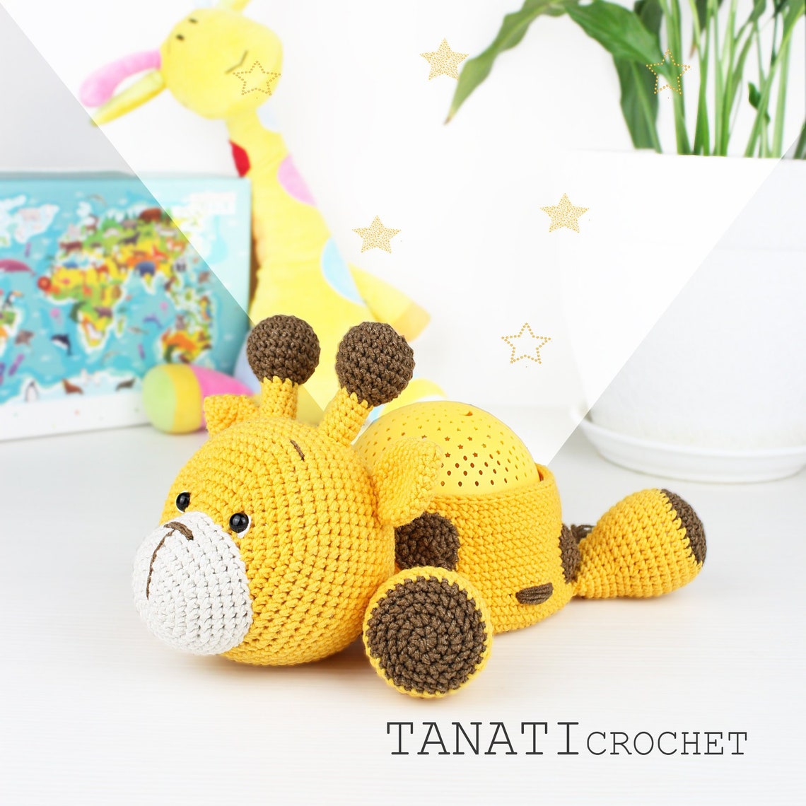 Crochet Pattern - Night Light Giraffe/projector Star - Etsy