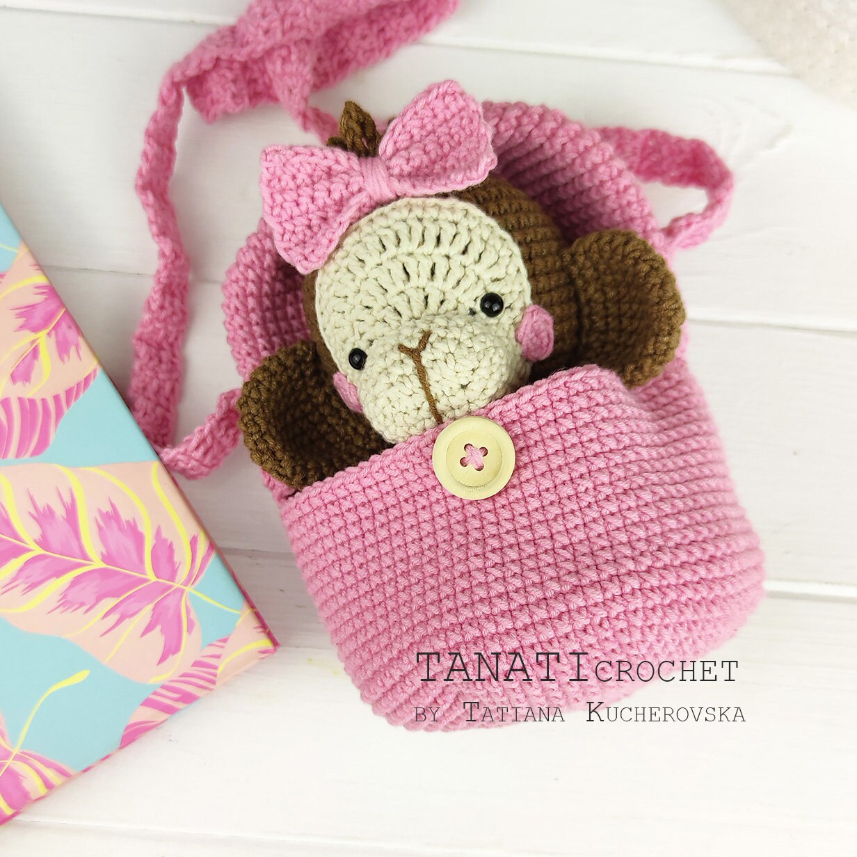 Monkey Crochet Pattern/hatching Bag/amigurumi Crochet Pattern - Etsy