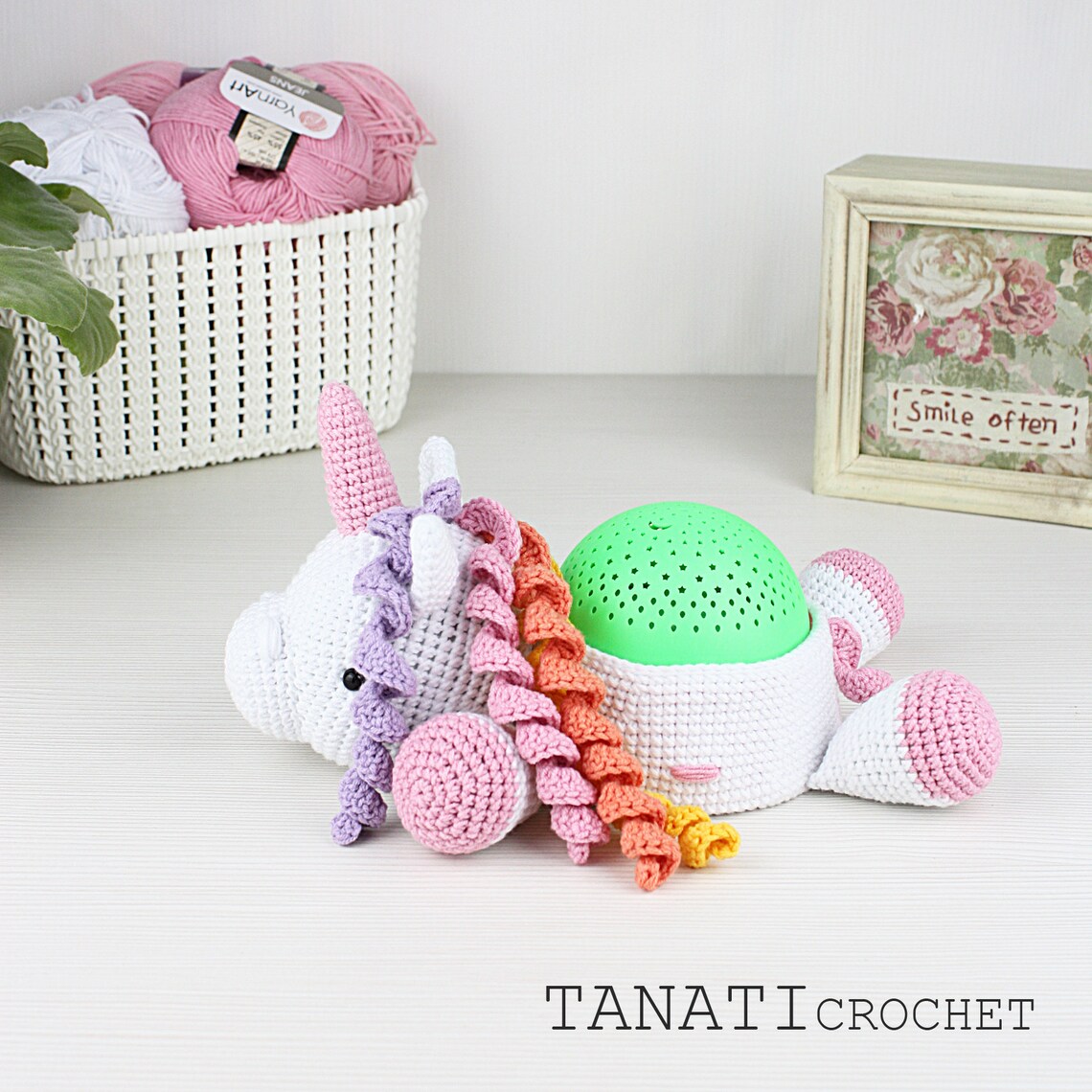 Crochet Pattern - Night Light Unicorn/projector Star - Etsy