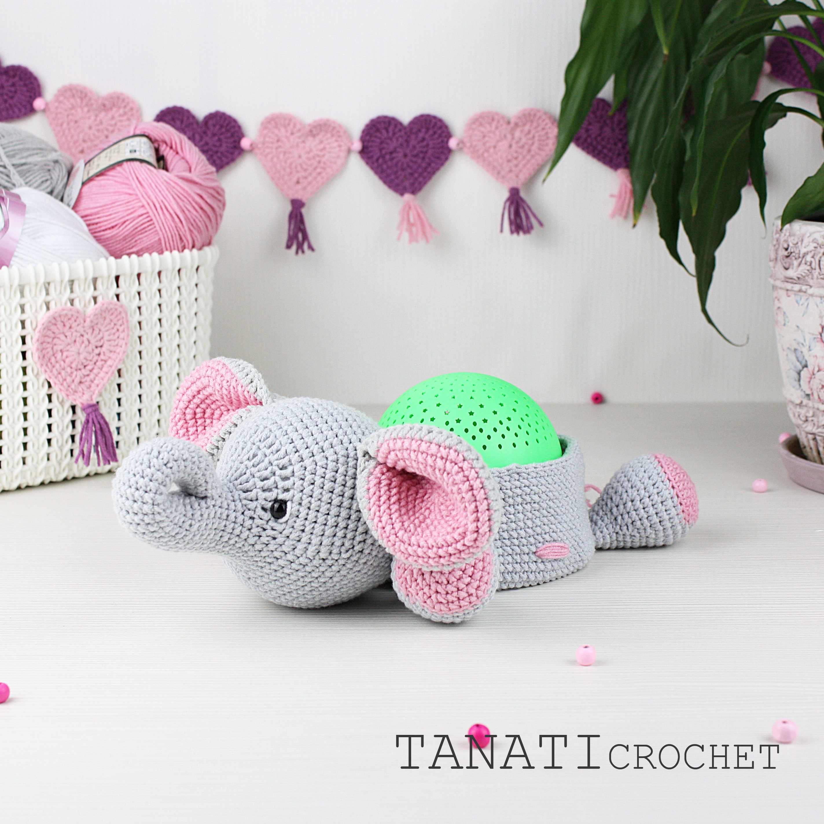 Crochet Pattern - Night Light Elephant/projector Star - Etsy