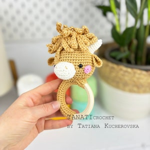 Crochet Pattern Highland Cow/highland Cow Rattle/baby Rattle (tutorial ...