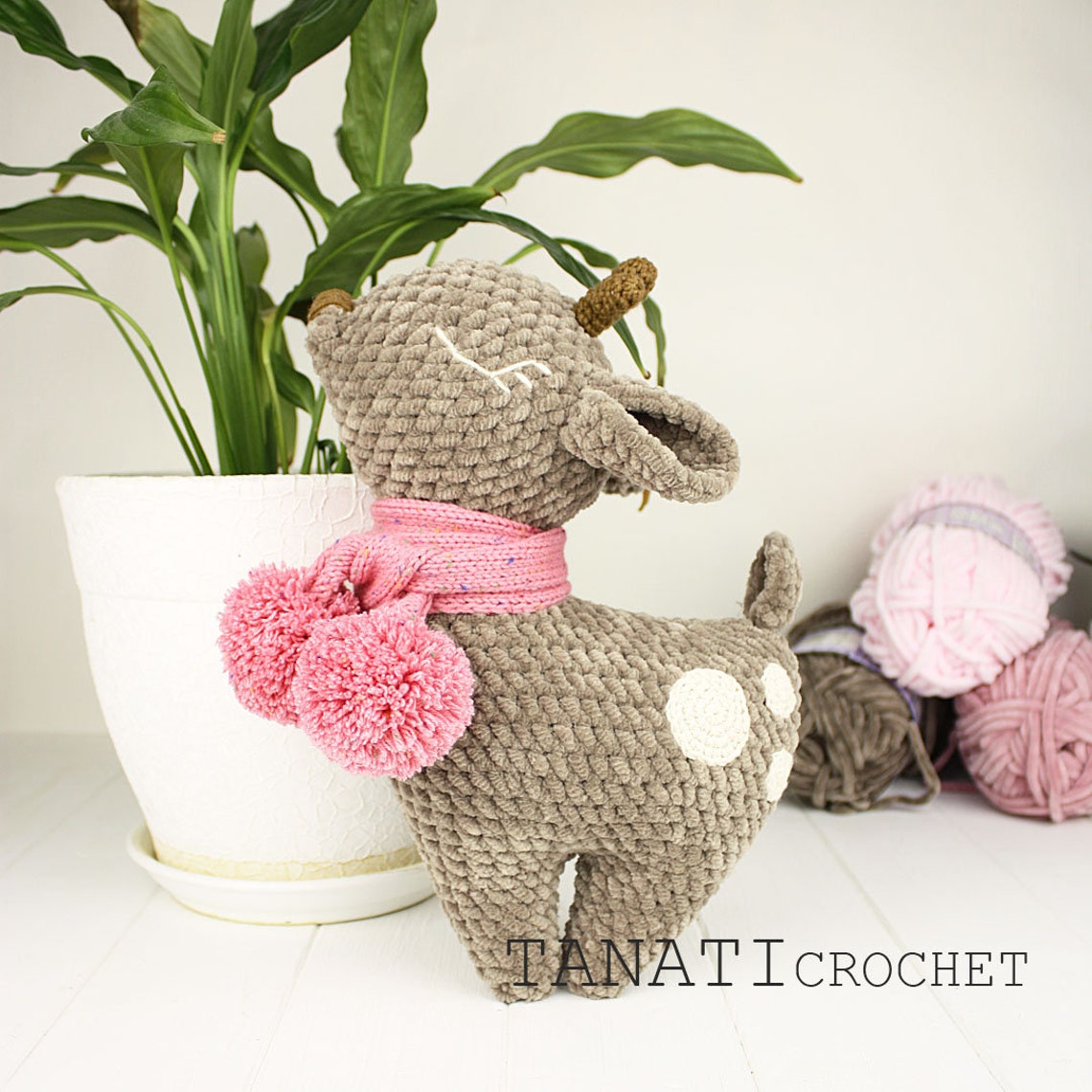 Crochet Pattern plush DEER tutorial PDF File - Etsy
