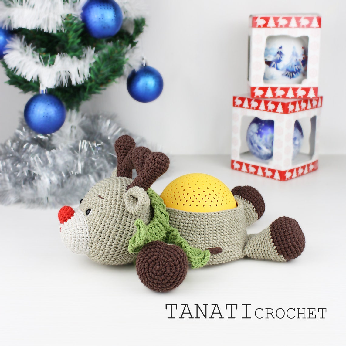 Crochet Pattern Night Light Deer/projector Star - Etsy