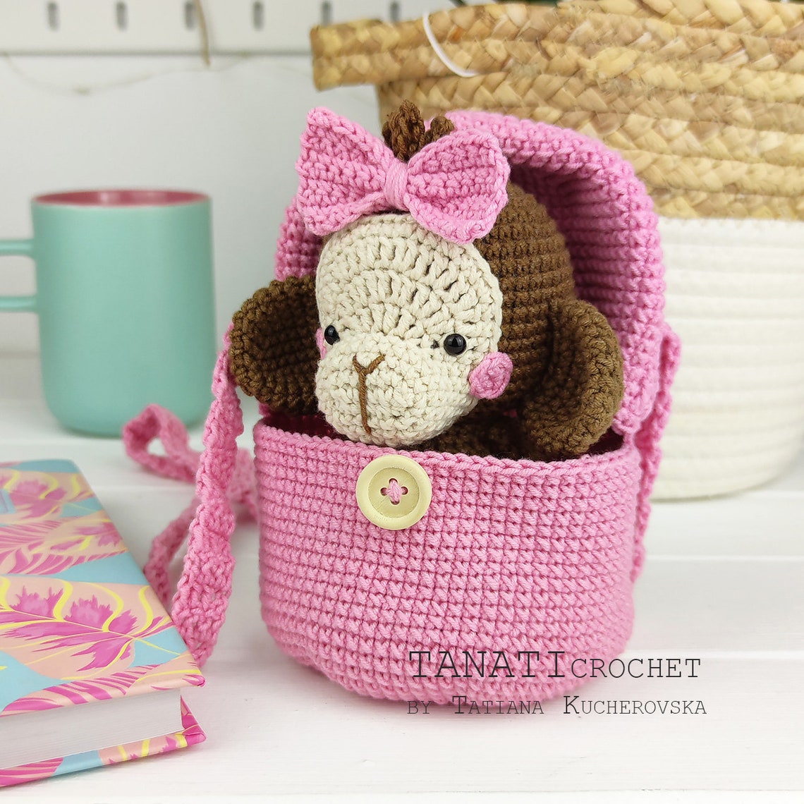 Monkey Crochet Pattern/hatching Bag/amigurumi Crochet Pattern - Etsy