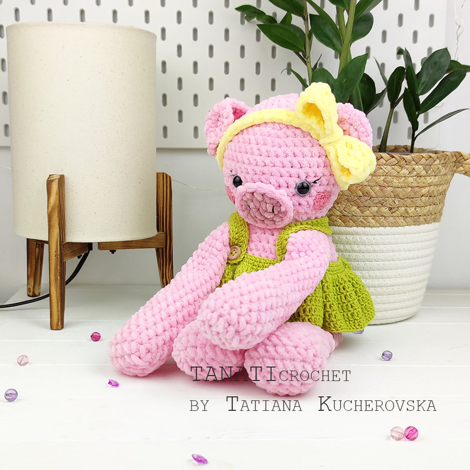 Pig Crochet Pattern/plush Pig tutorial PDF File - Etsy
