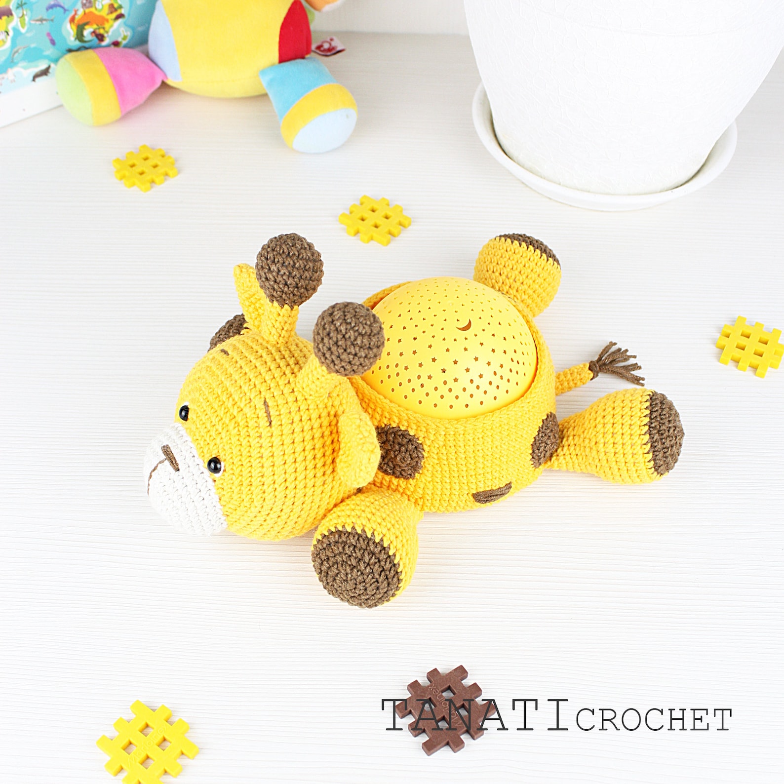 Crochet Pattern - Night Light Giraffe/projector Star - Etsy